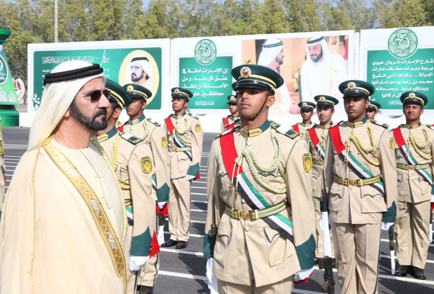Outstanding cadet officers honoured by Shaikh Mohammed