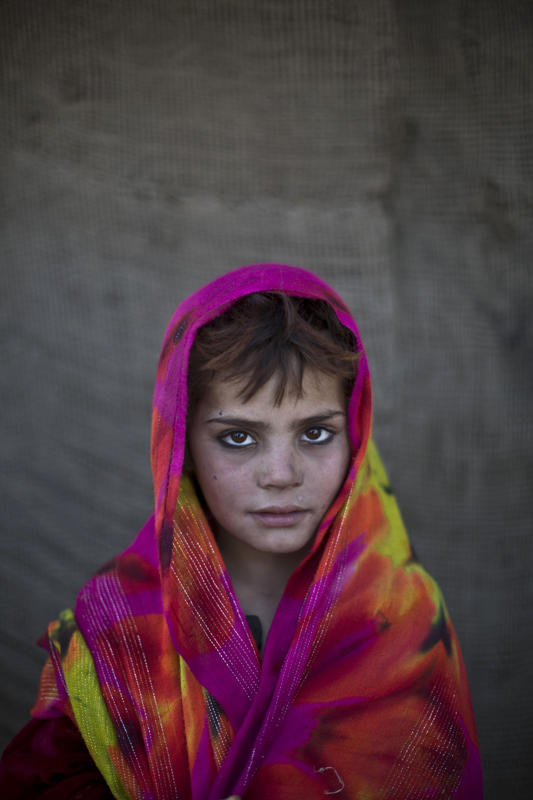 Afghan refugee children in Pakistan portraits